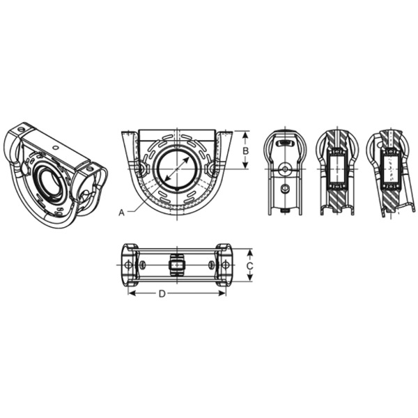 Spicer - 5003326 - Drive Shaft Center Support Bearing